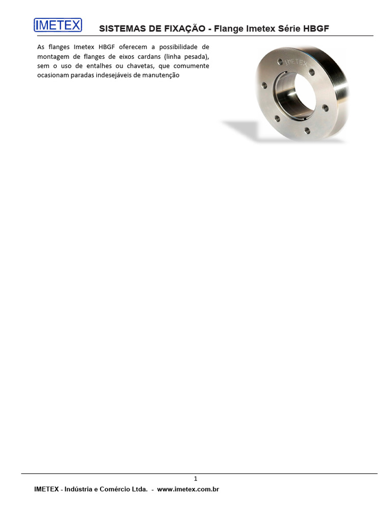 Flange-HBGF-21 22 23 (IMETEX) | PDF