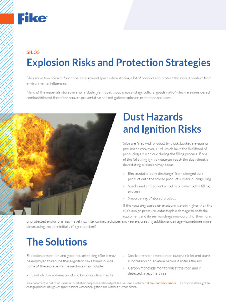 Silo Explosion Protection Strategies | PDF