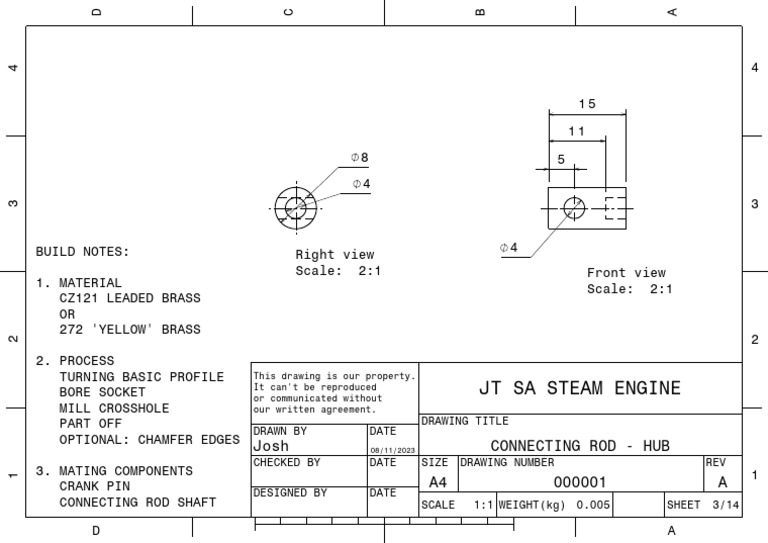 JT SA Steam Engine - CONNECTING - ROD - HUB | PDF | Engine Technology ...