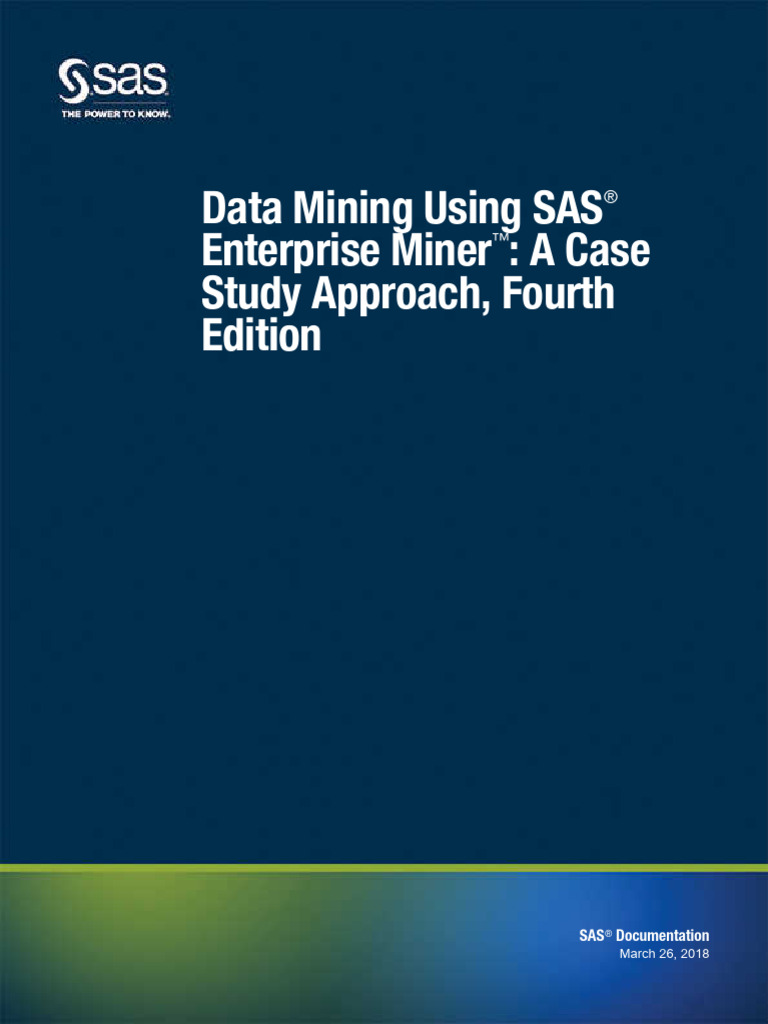 Data Mining Using Sas Enterprise Miner Pdf