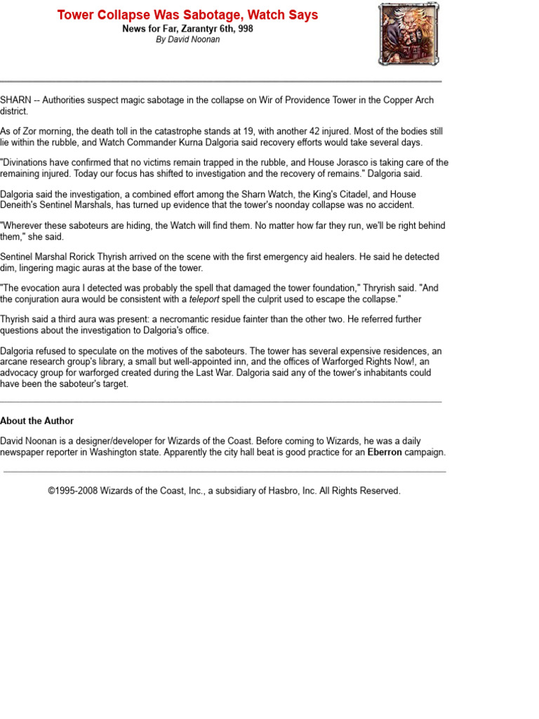 D&D 3.5 Web - Sharn Inquisitive | PDF | Wizards Of The Coast | Piracy