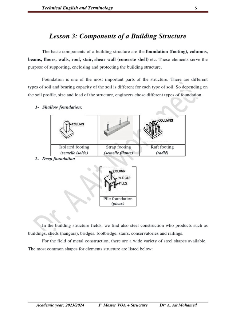 ATT Lesson 03 | PDF | Foundation (Engineering) | Concrete
