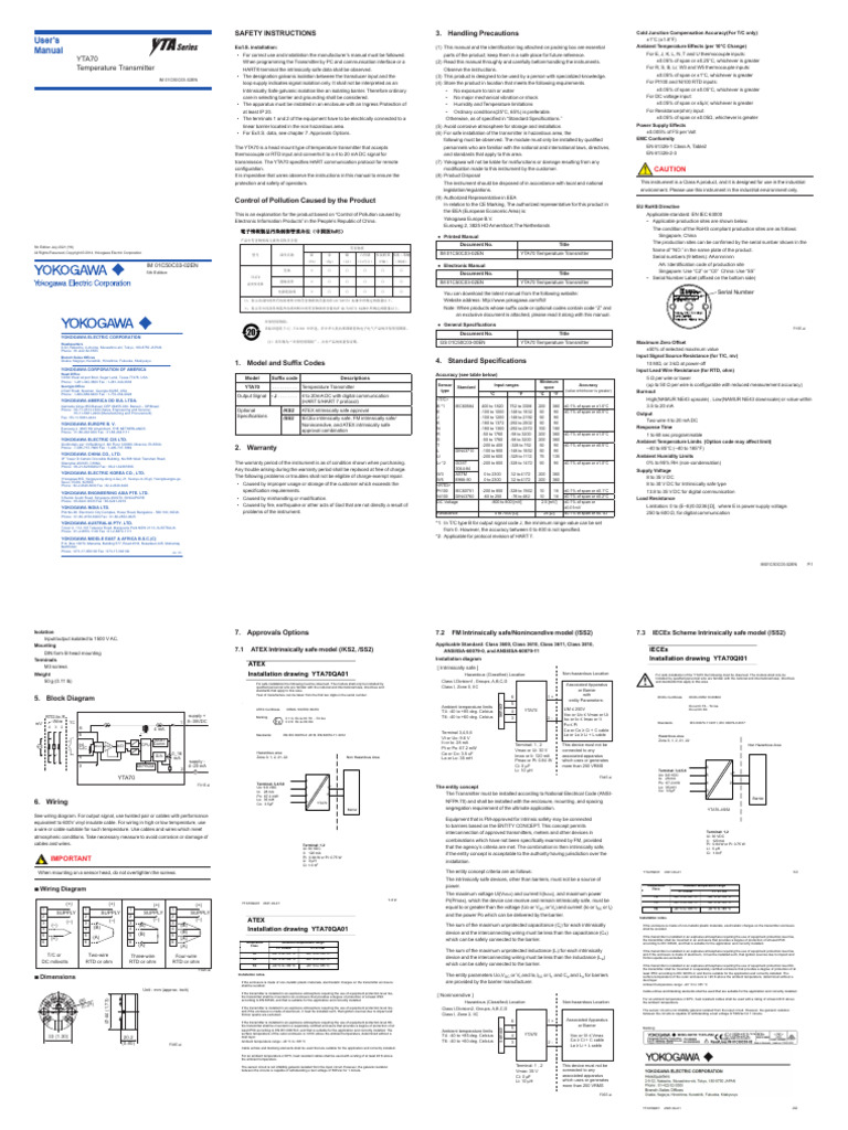 Yokogawa Programmable Controller Manual | PDF