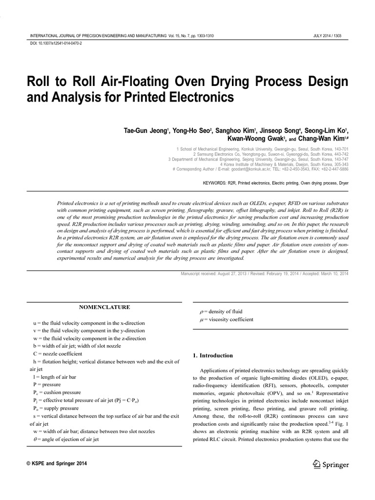 Air-Floating Oven Drying | PDF | Fluid Dynamics | Nozzle