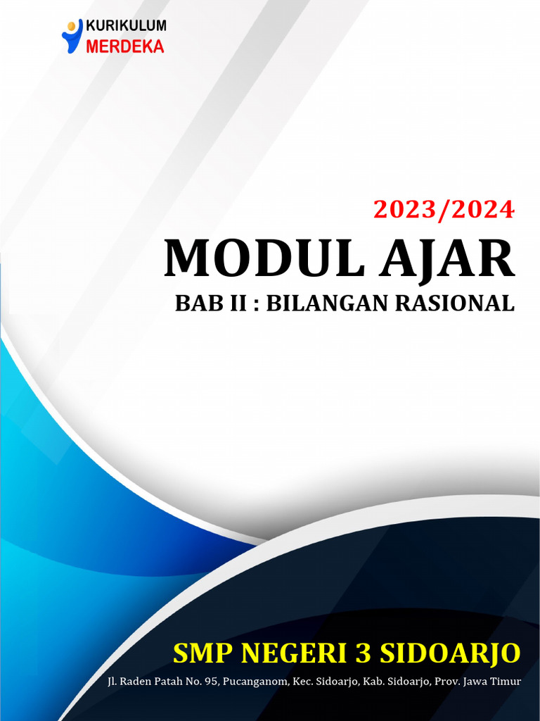 Modul Ajar Bilangan Rasional Kelas 7 | PDF | Metode & Bahan Ajar