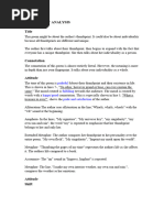 Grade 8 English Poetry Notes | PDF | Metaphor | Rhyme