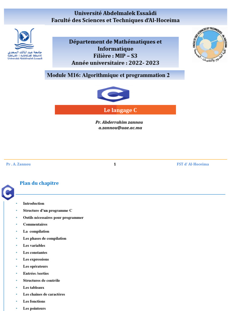 Algorithme Et Programmation 2 Version Finale | PDF