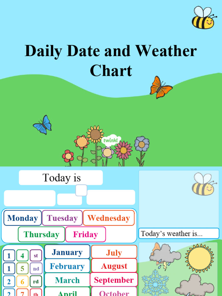 T T 2548252 Daily Date and Weather Powerpoint - Ver - 1 | PDF
