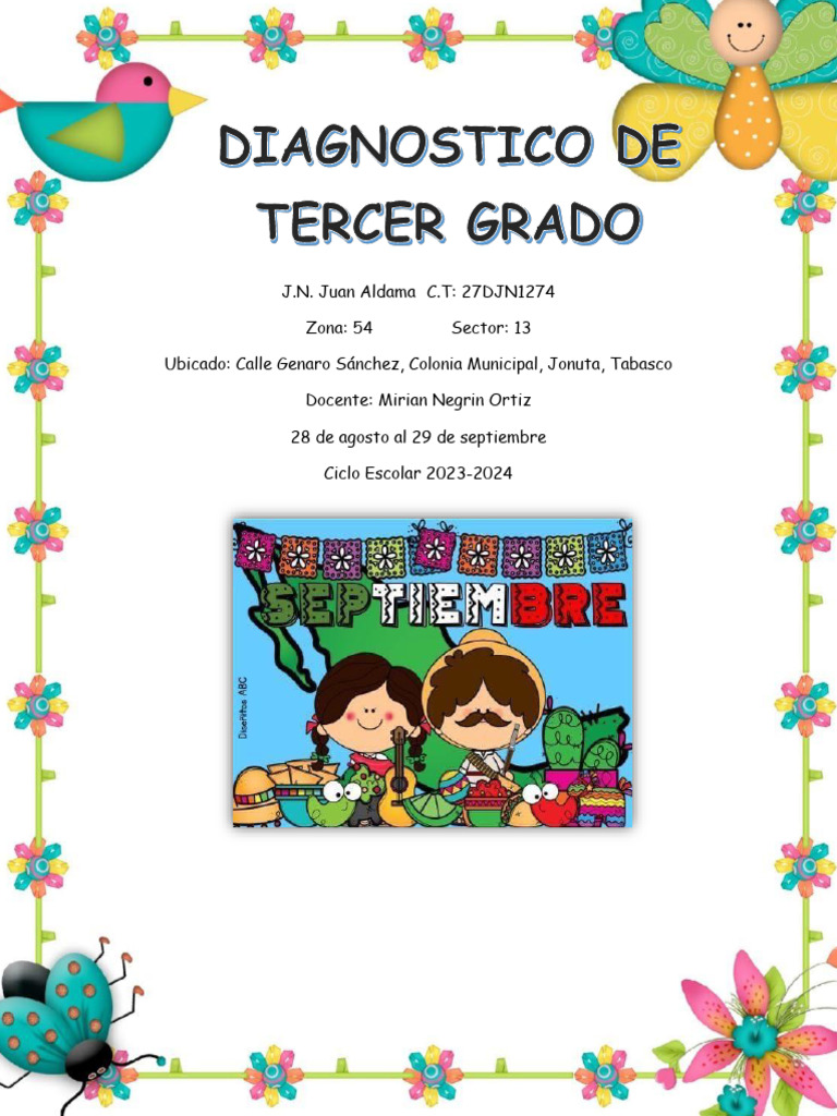 Diagnostico de Tercer Grado - Mirian | PDF
