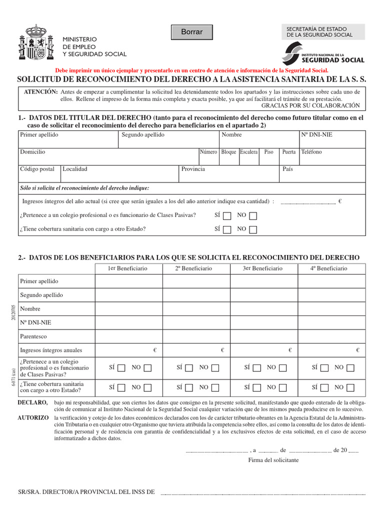 Modelo_de_solicitud_Asistencia_Sanitaria (1) | PDF