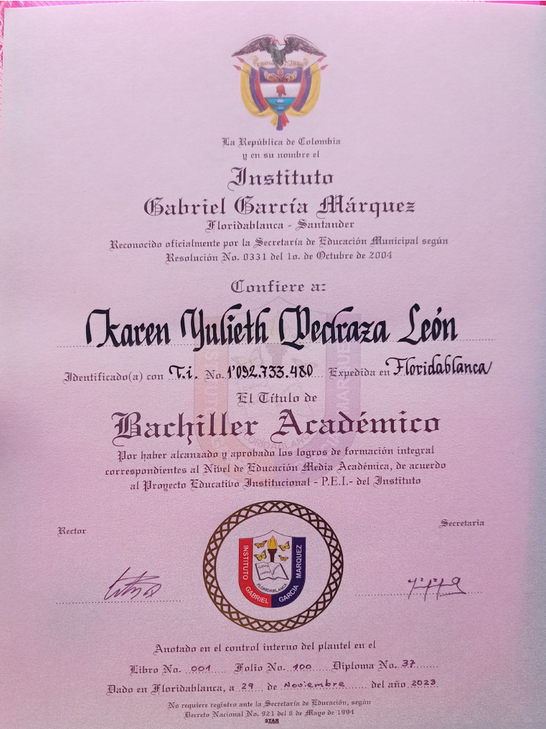 Fotocopia Del Diploma o Acta de Grado | PDF