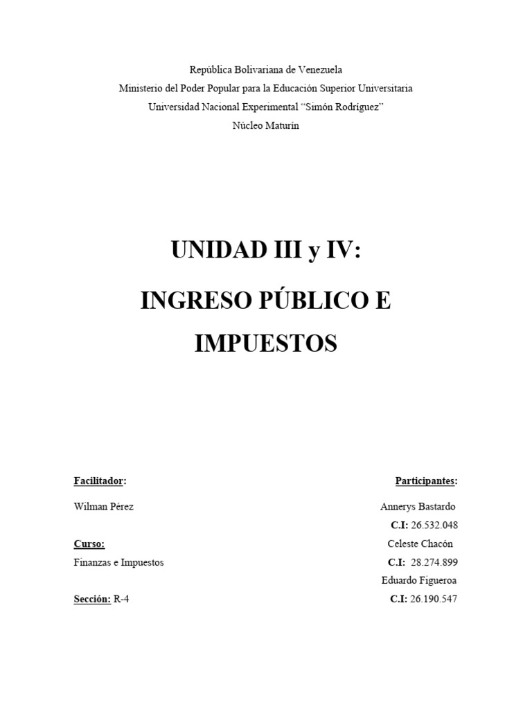 Ingreso Público e Impuestos | PDF | Impuestos | Economias