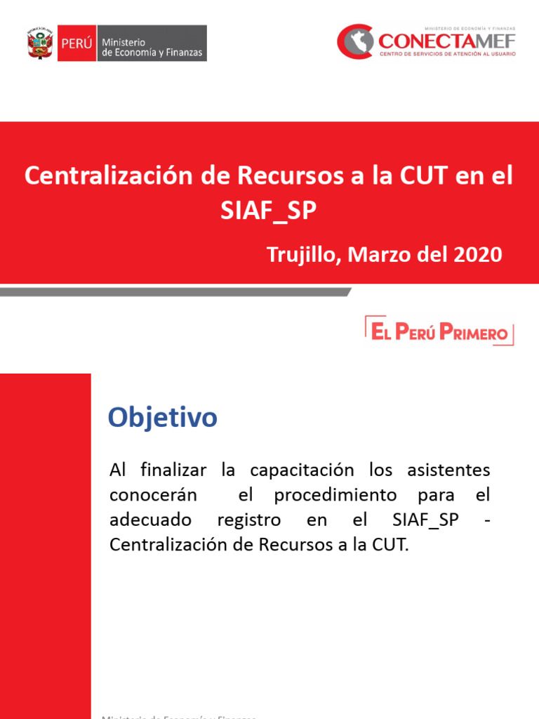Centralizacion de Recursos A La Cut - 09!03!2020 | PDF