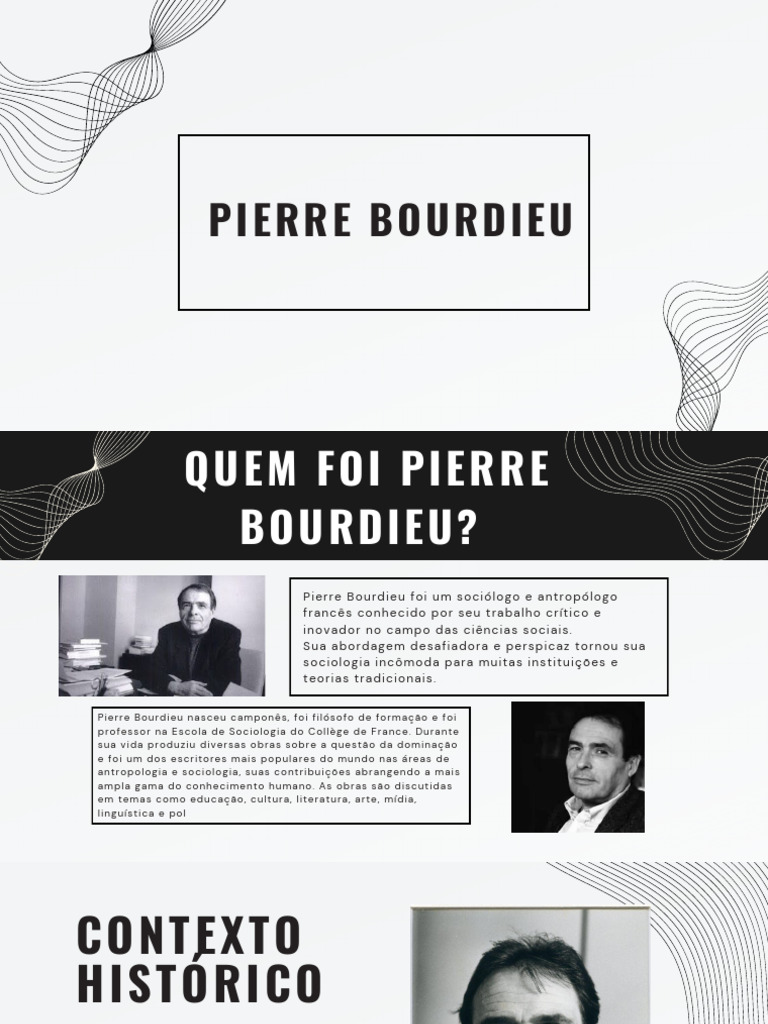 Pierre Bourdieu | PDF | Ciências Sociais