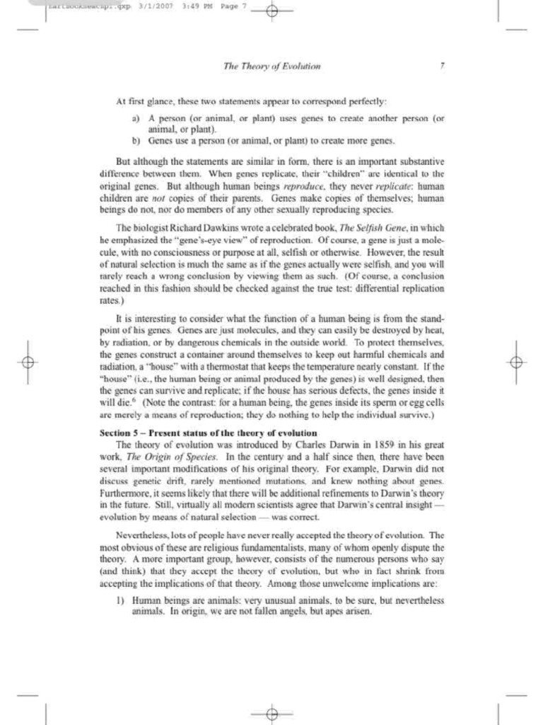 Theory of Evolution | PDF