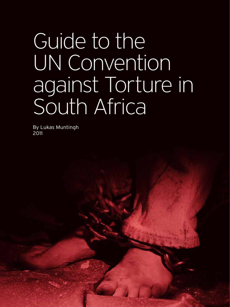 Guide To Un Convention Against Torture In South Africa Pdf