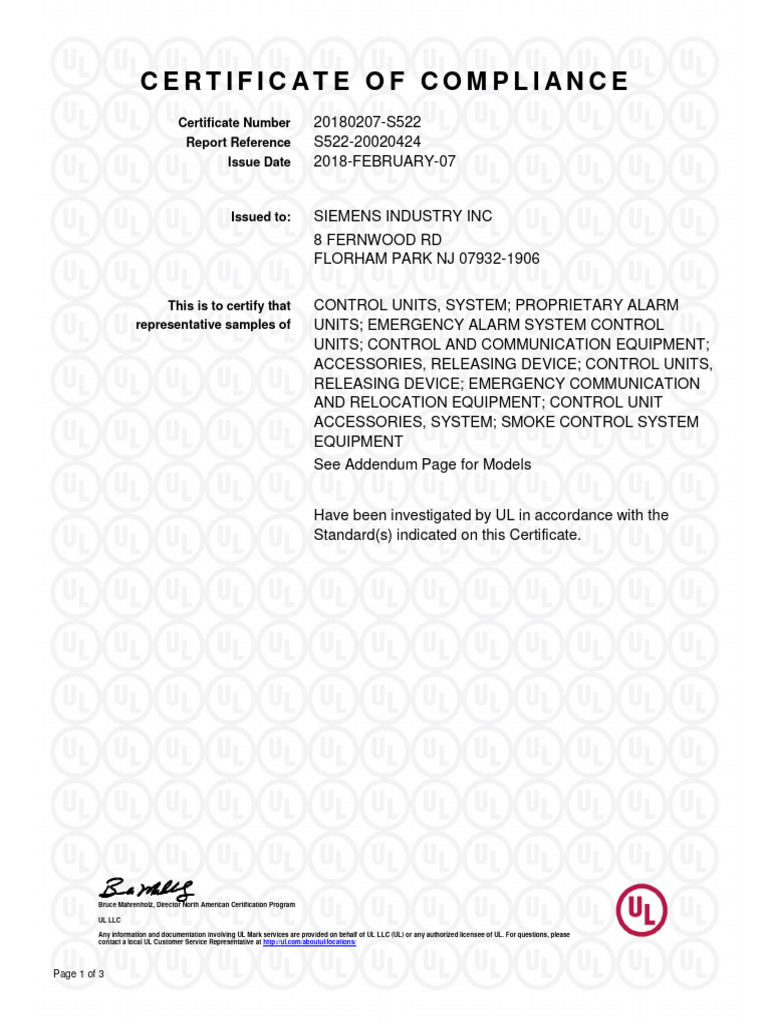 Firefinder XLS-Cerberus Pro Modular - UL Certificdado | Download Free ...