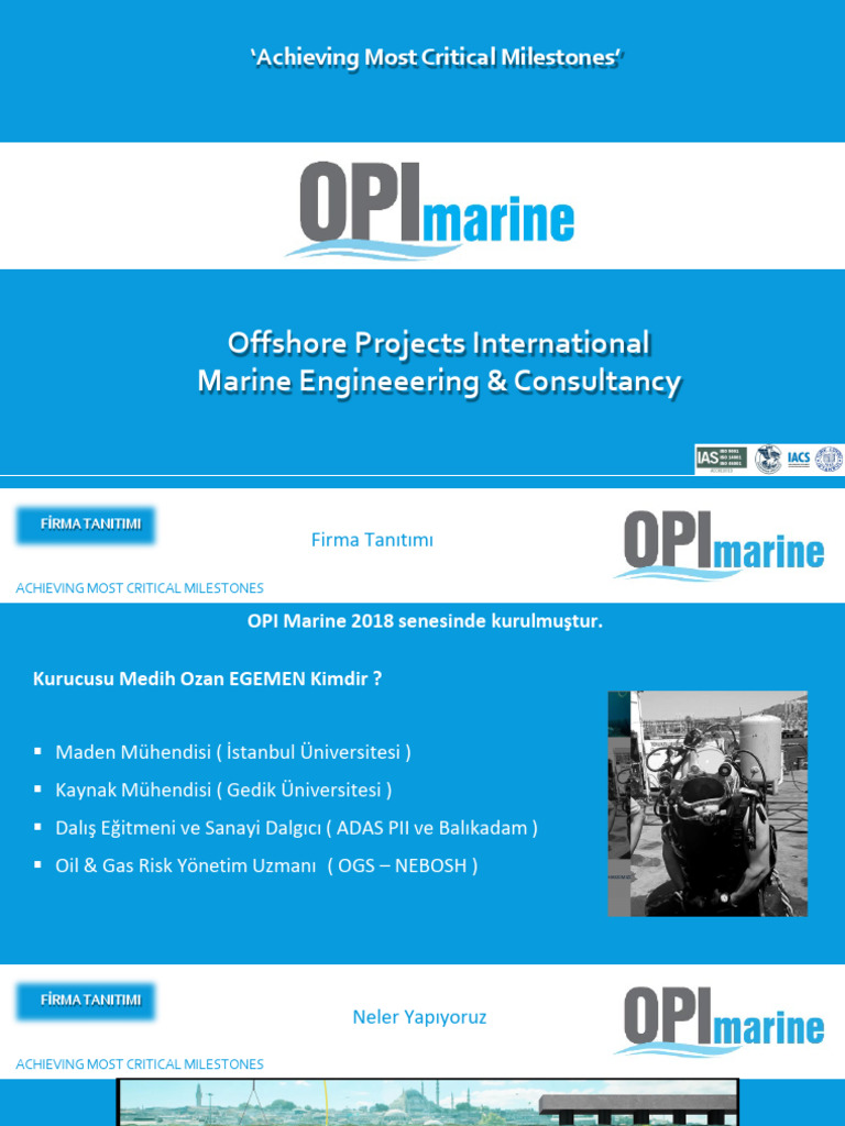 OPI MARINE Presentasyon TR 2024 | PDF