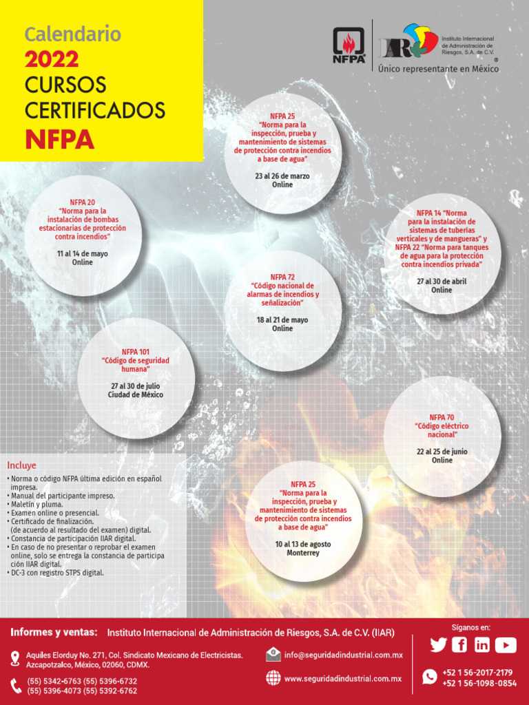 Programa 2022 Nfpa - 4 | PDF