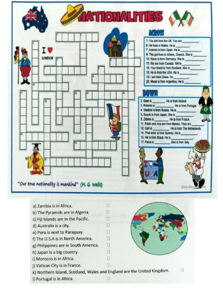 Tour The World Primary-Am-Is-Are | PDF