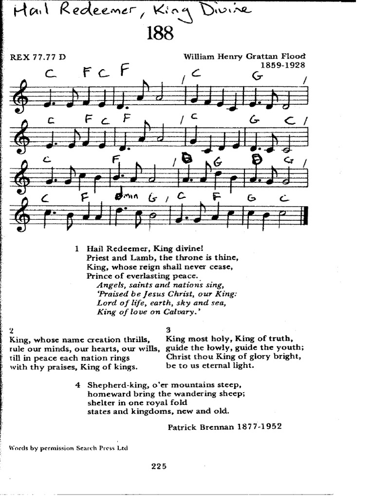 Hail Redeemer King Devine | PDF