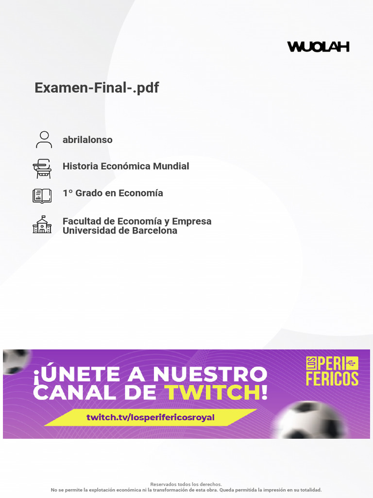 Wuolah Free Examen Final | PDF Wuolah Free Examen Final | PDF