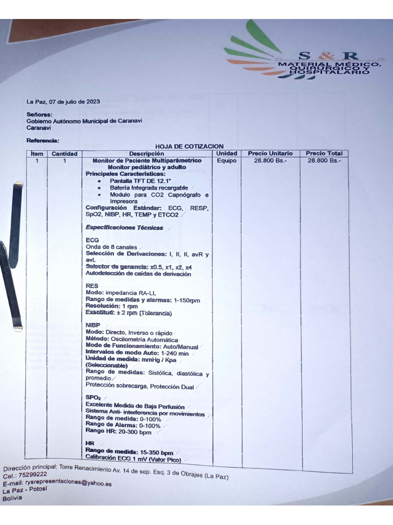 Varios Eq. Lab. - IMPLELAB | PDF