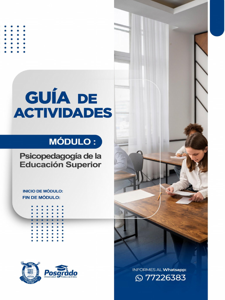 Guia de Actividades - Módulo I Psicopedagogía | PDF | Ensayos ...