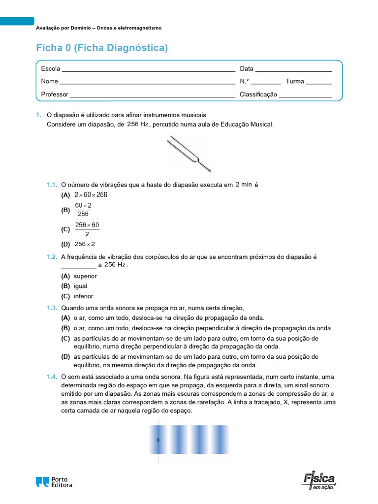 Fa11 Aval Ondas Eletrom Ficha 0 | PDF