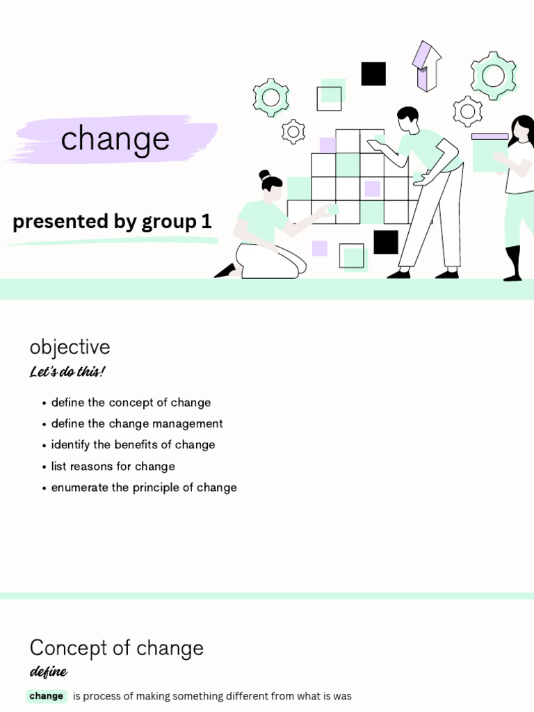 Change group 1 | PDF
