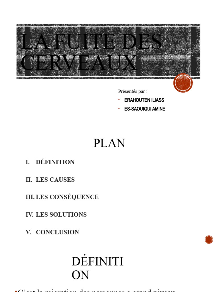 Fuite des cerveaux : causes et solutions | PDF | Migration humaine ...