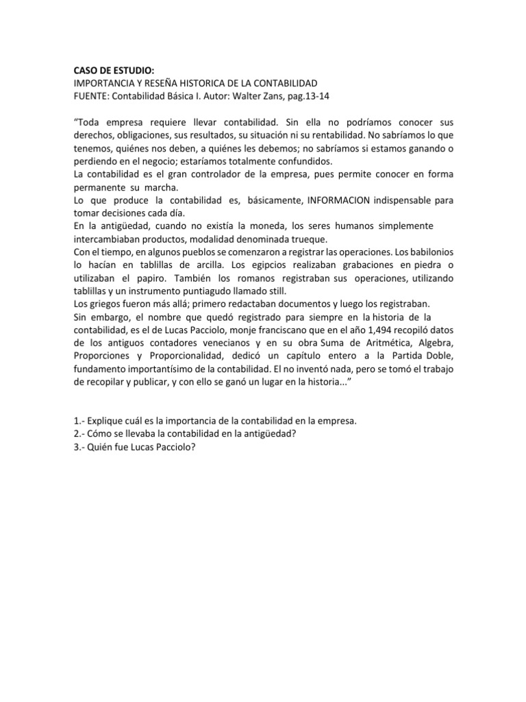 Caso de Estudio 1 | PDF