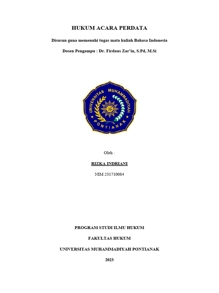 Hukum Acara Perdata | PDF