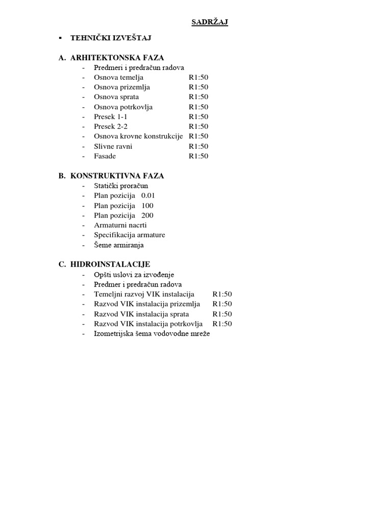Predmer I Predračun Radova P+1+PK | PDF