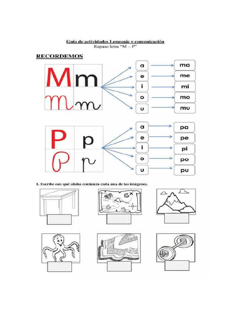 Letra M-P y S | PDF