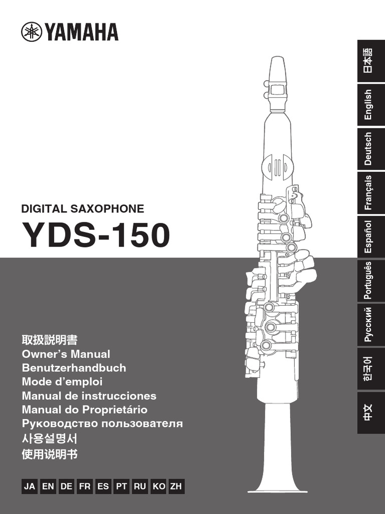Yamaha Yds 150 Digital Saxophone Manual Optimized | PDF
