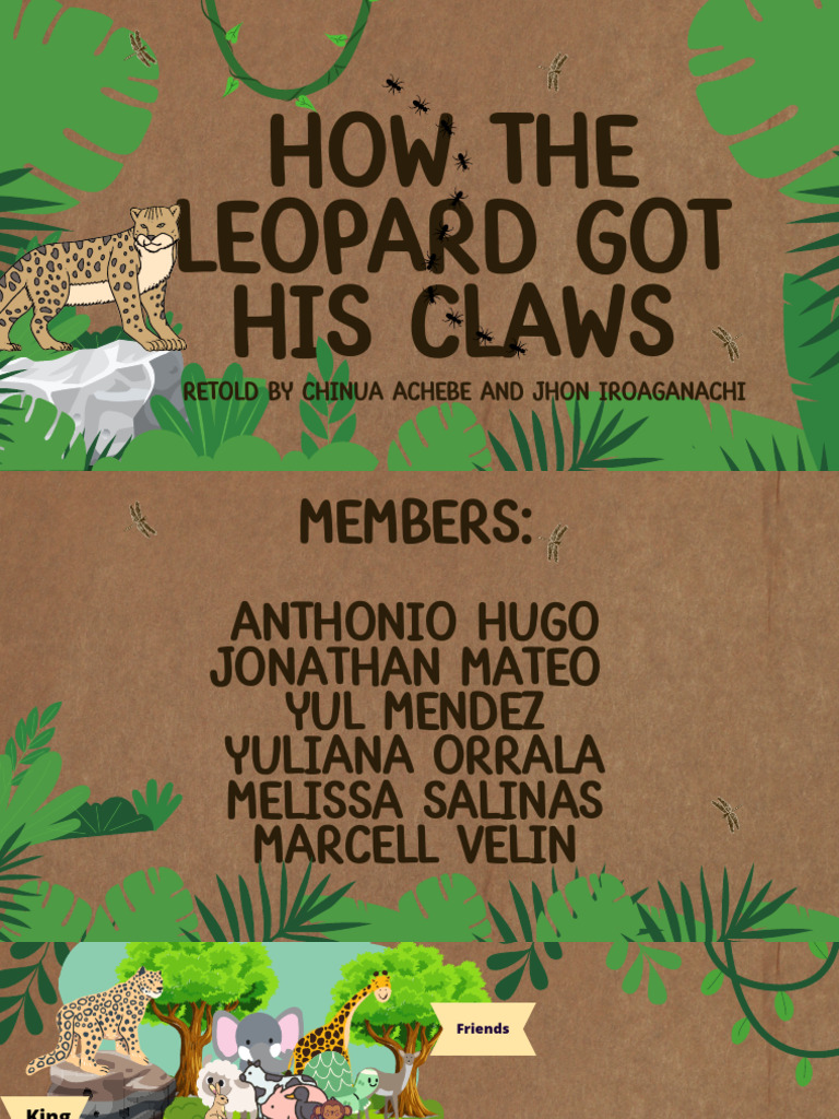 How The Leopard Got His Claws-Story | PDF