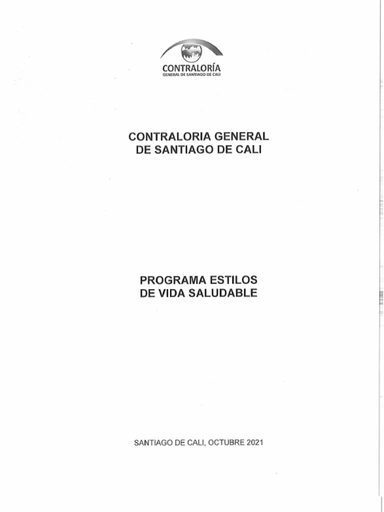 Programa Estilos de Vida Saludable - Programa Estilos de Vida Saludable | PDF