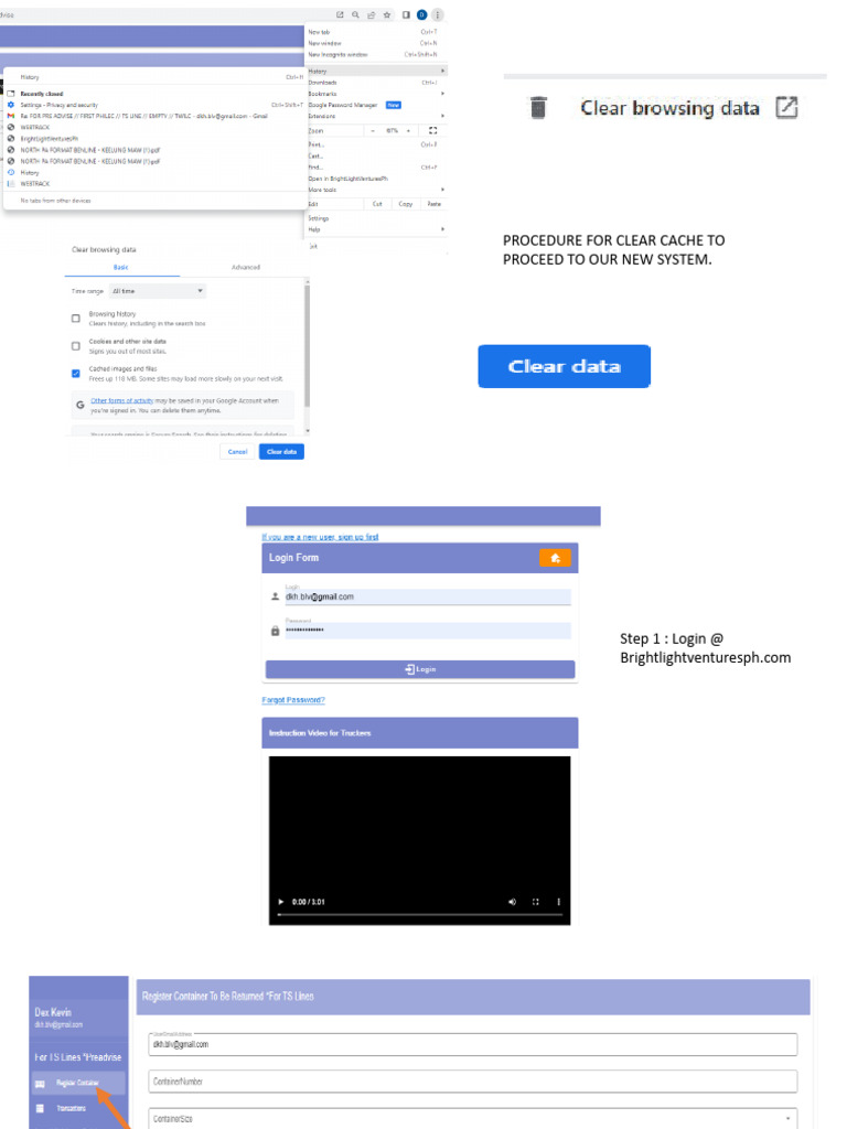 BRIGHTLIGHT - 3rd Party Container Empty Return TS Lines and Other ...