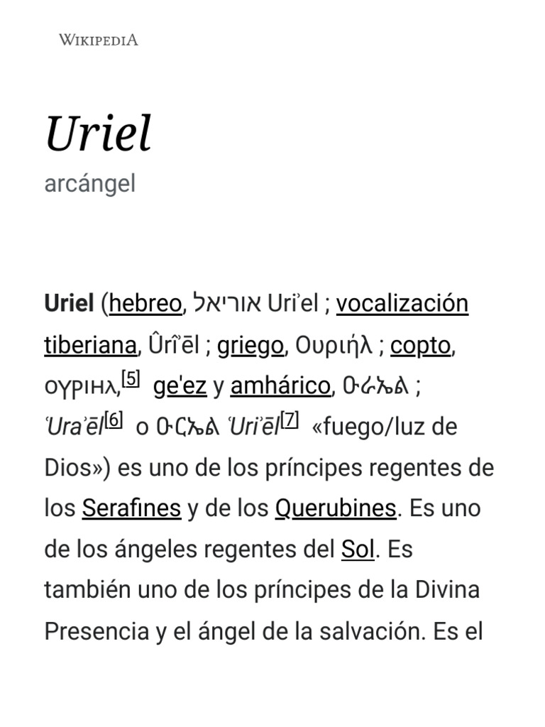 Arcángel Uriel | PDF