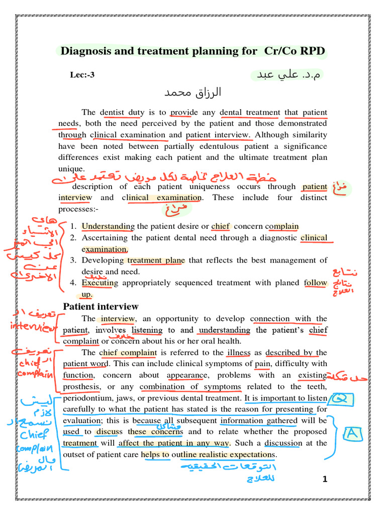 Diagnosis RPD | PDF | Wellness | Science & Mathematics