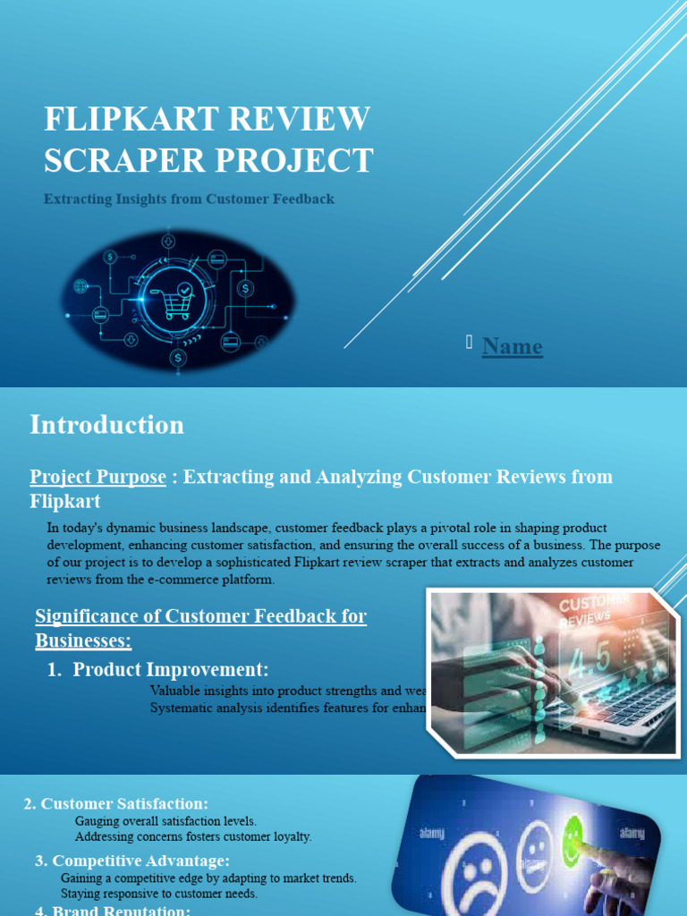 Flipkart Review Scraper Project PPT Ajay | PDF