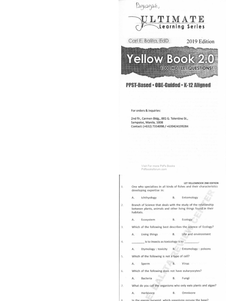 200 - Yellow Book 2.0 500 Problems With Answers | PDF 200 - Yellow Book 2.0 500 Problems With Answers | PDF
