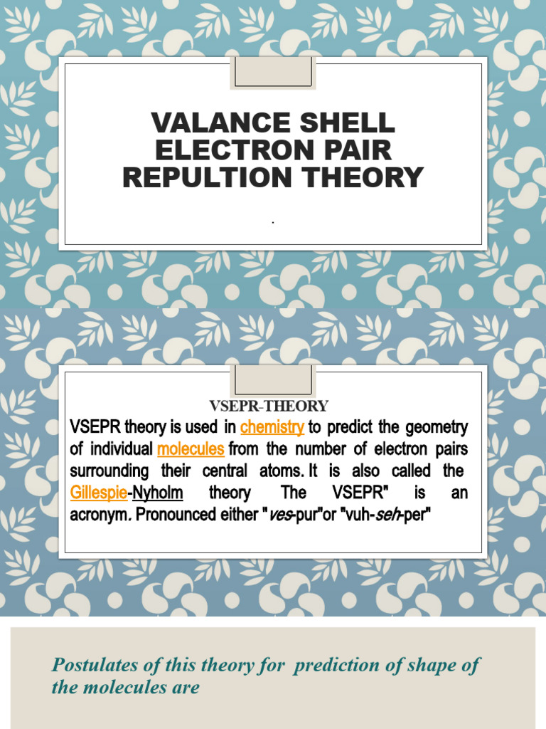 Vesper Theory | PDF | Chemical Bond | Molecular Physics