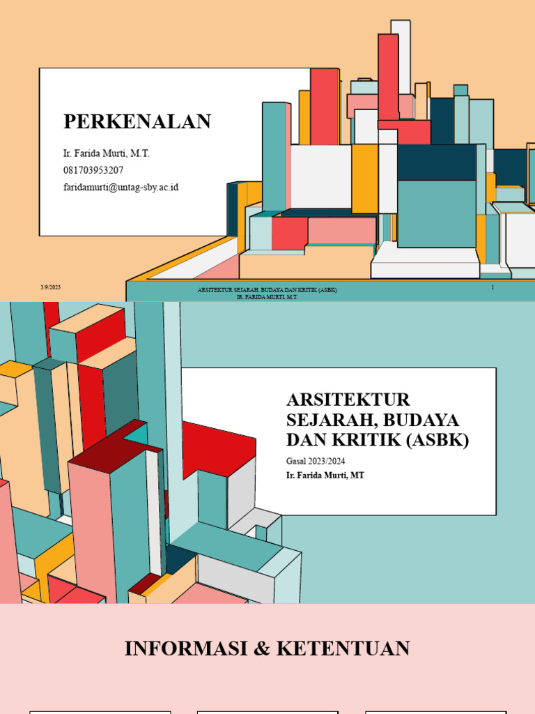 1a - Rencana Perkuliahan - Asbk - Gasal 2023-2024 | PDF
