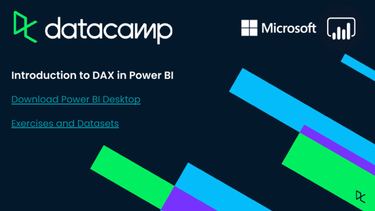 Introduction To DAX in Power BI - Exercises and Datasets | PDF