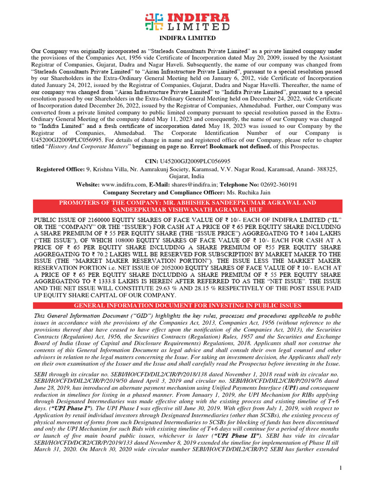 GID Indifra | PDF