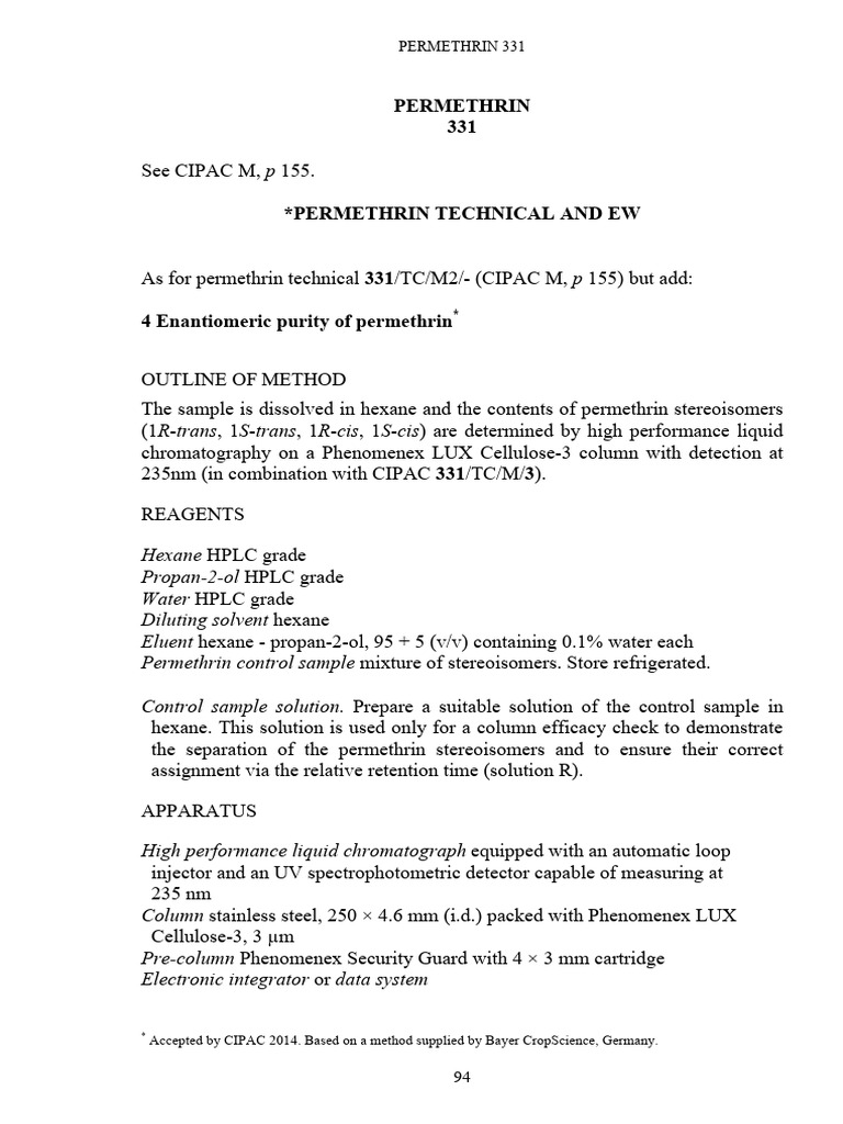B13-Permethrin 096 | PDF