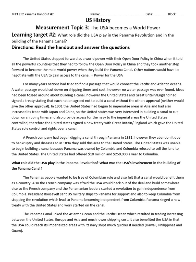 MT3 LT2 Panama Canal | PDF