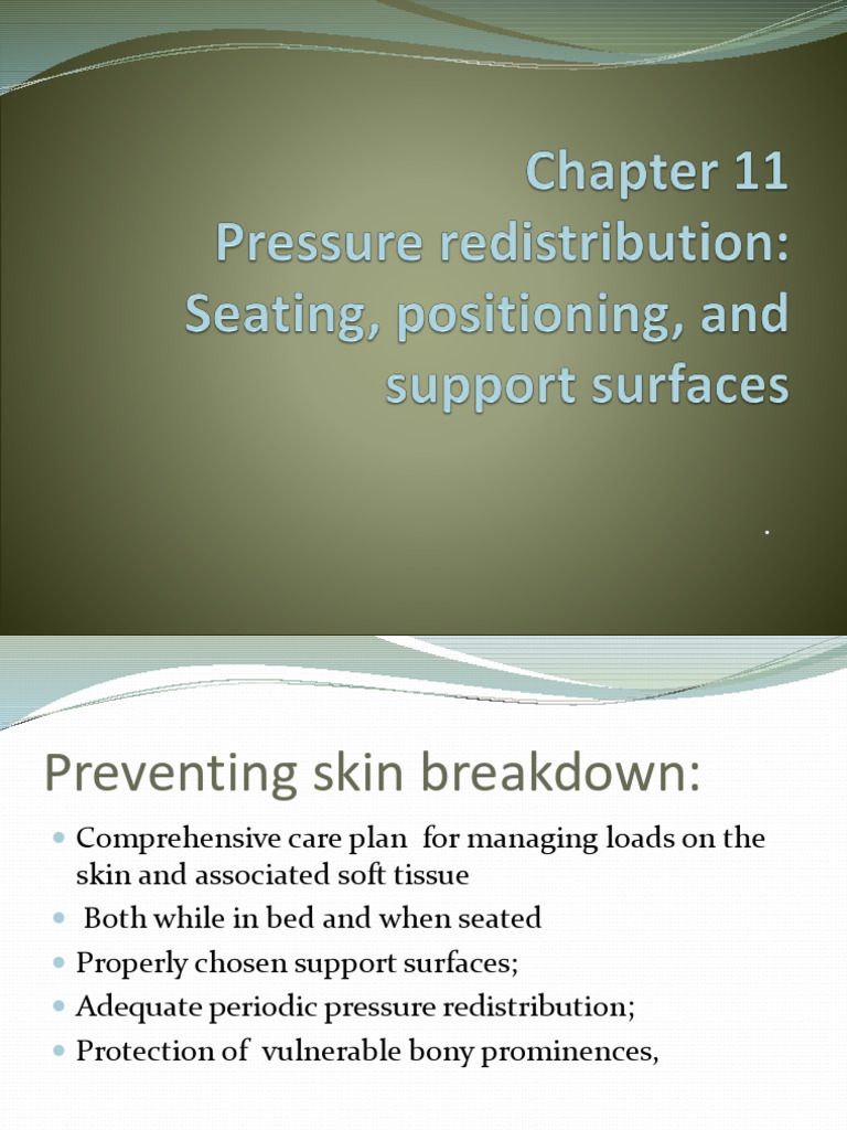 4.seating, Positioning and Support Surfaces | PDF